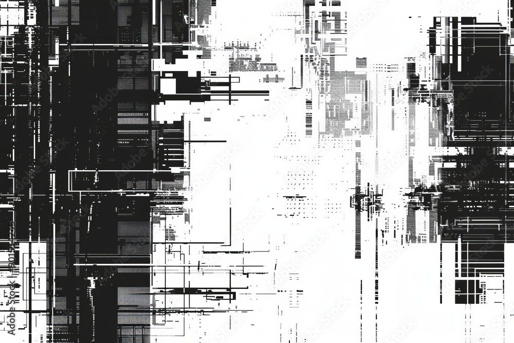 ภาพประกอบสต็อก This is a modern illustration of grunge dither noise ...