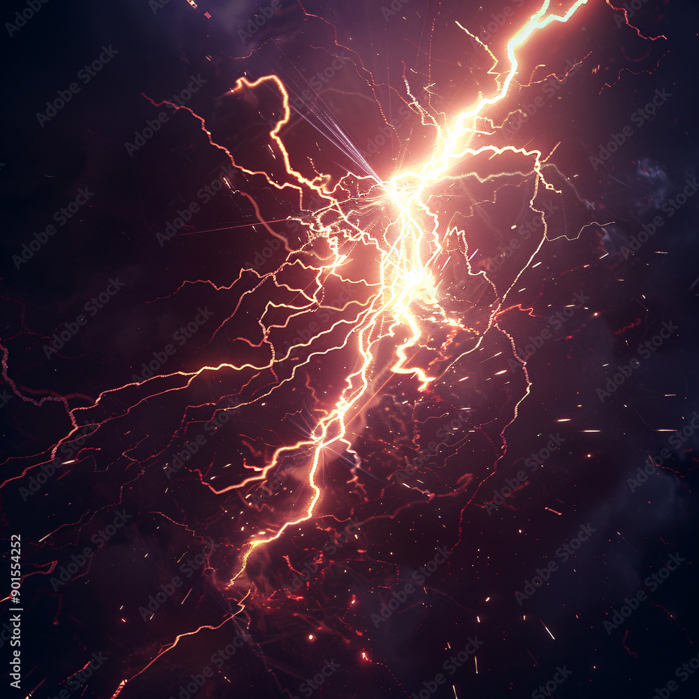 A dynamic image of electrifying energy sparks, representing power ...