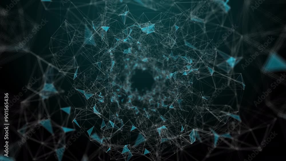 camera movement in digital space with animation of algebraic, physical ...