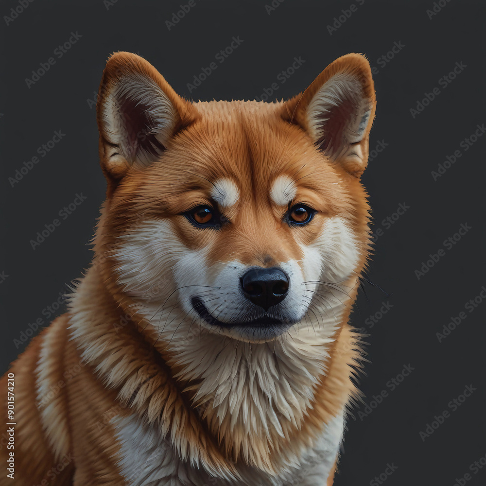 Charming 128-Bit Pixel Art of a Shiba Inu, Capturing the Playful Spirit ...