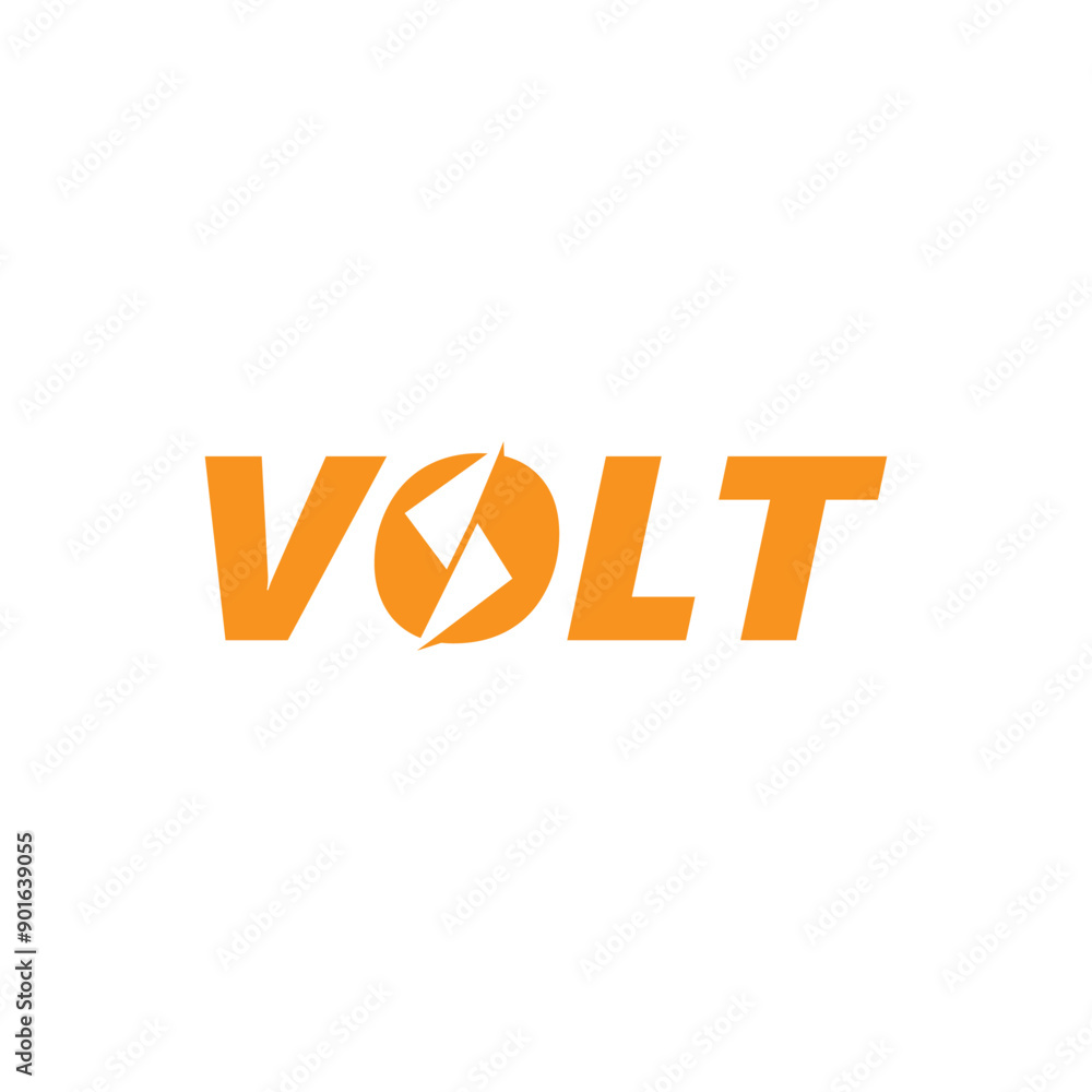 volt wordmark logo, volt electrical logo, lightning logo, voltage logo ...