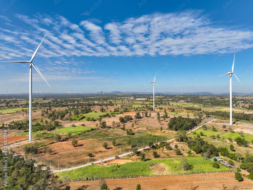 Wind energy and sustainable power generation with wind turbines, Eco ...
