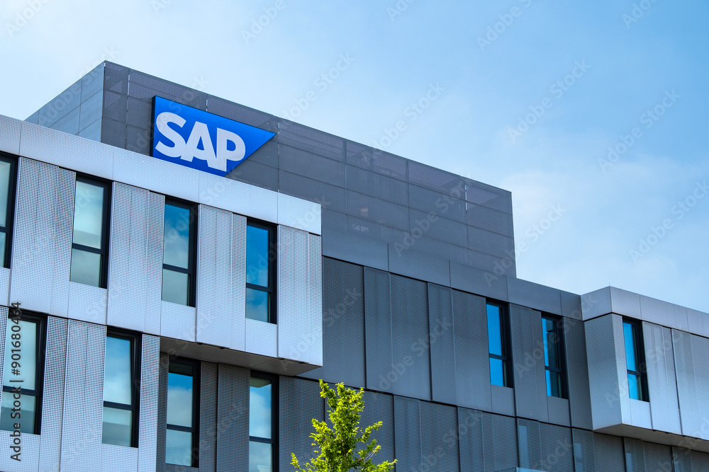 Foto de German software SAP SE company, develops enterprise software ...