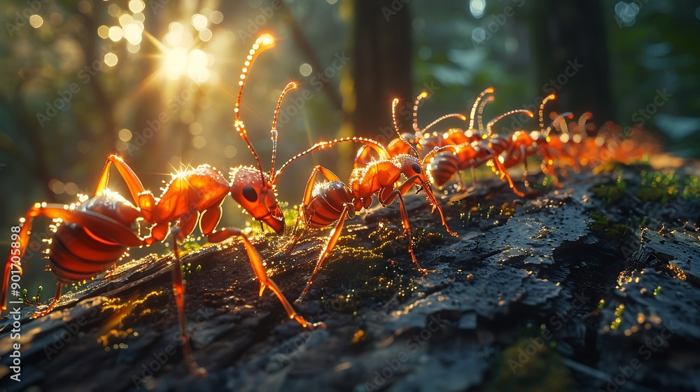 Colony of cyborg ants developing advanced intelligence algorithms to ...