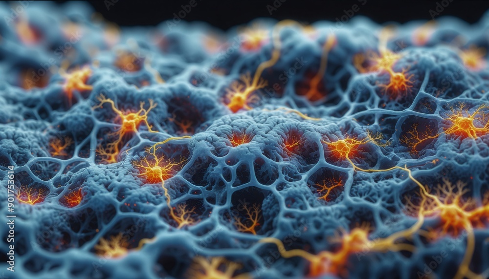 hd x-ray photograph of a brain, displaying fine neural connections in ...