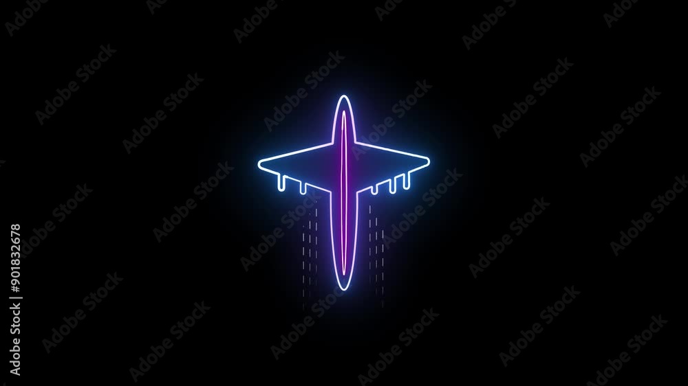 Icon Animation Depicting a Helicopter Flying Through a Scenic Sky with ...