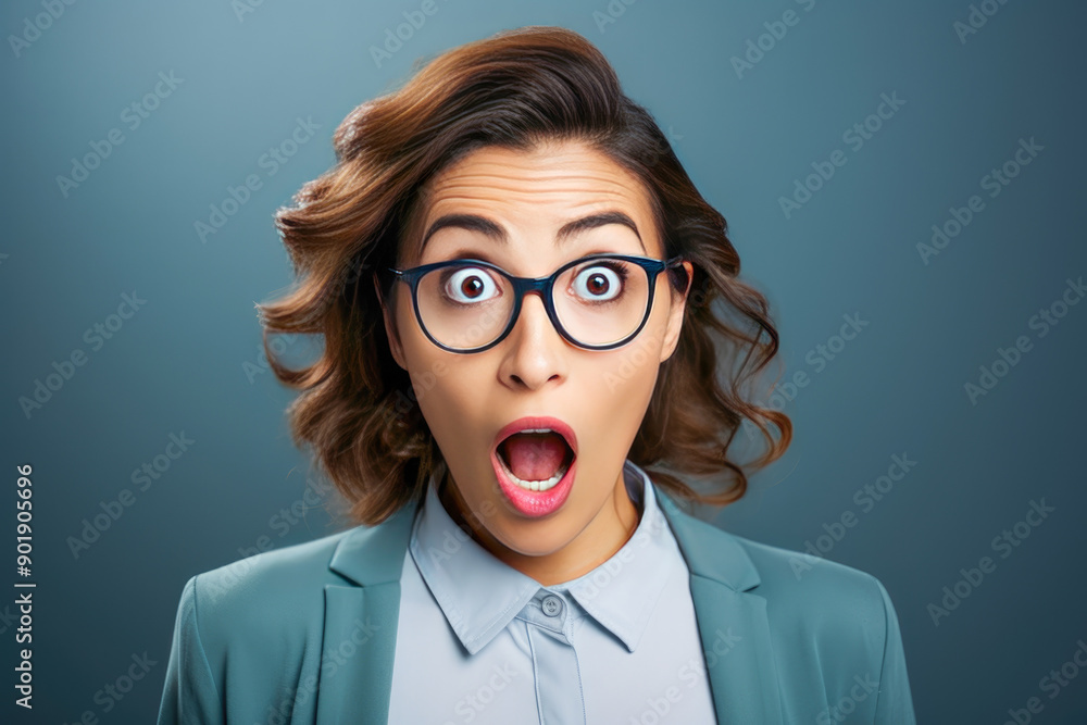 woman with shocked face stunned woman looking at the camera. Woman ...