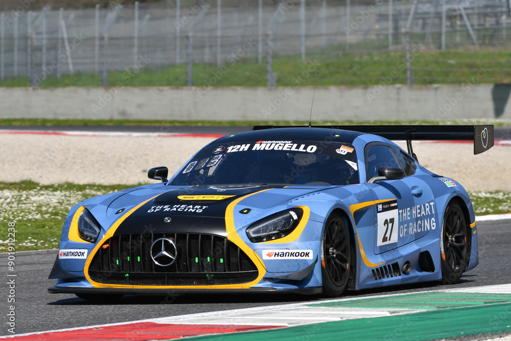 Scarperia, 23 March 2024 Italy: Mercedes-AMG GT3 EVO of Team Heart of ...