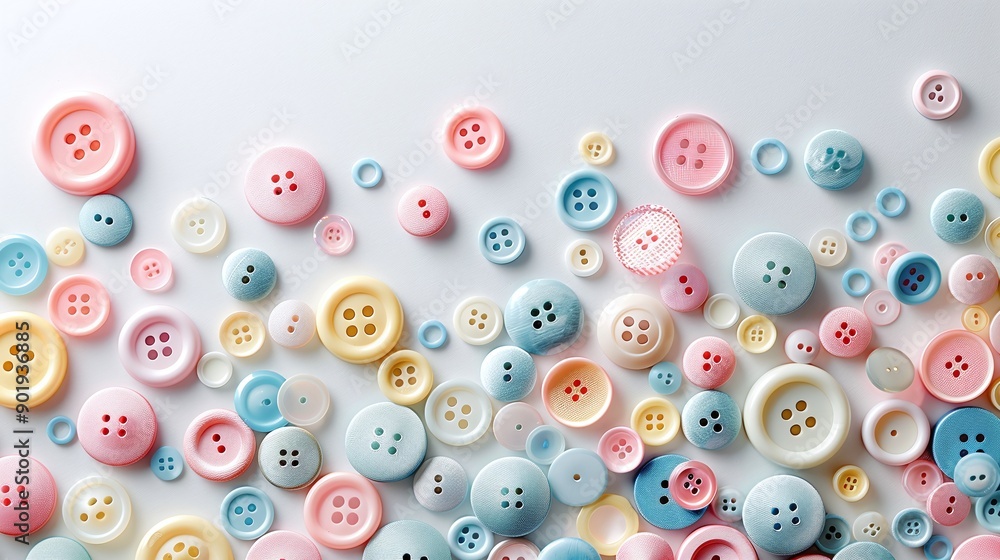 Colorful Buttons Background, High-Resolution Image of Pastel Buttons ...