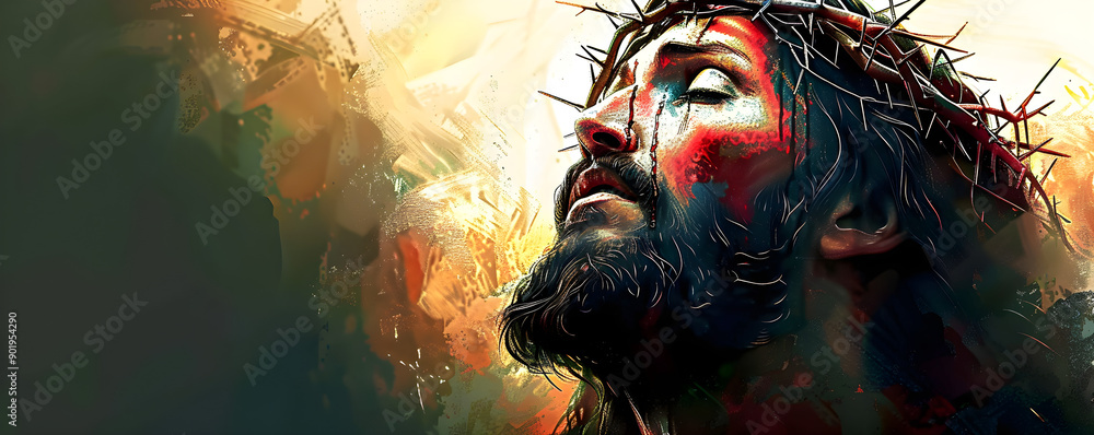 jesus christ son of god savior of the world, christian religious ...