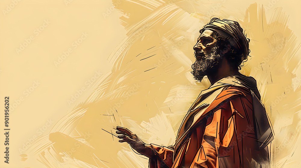 Thought-provoking biblical illustration symbolizing faith and divine ...