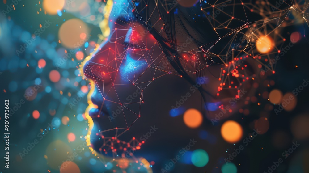 Person mind-map or memory chart, exploring the connection between ...