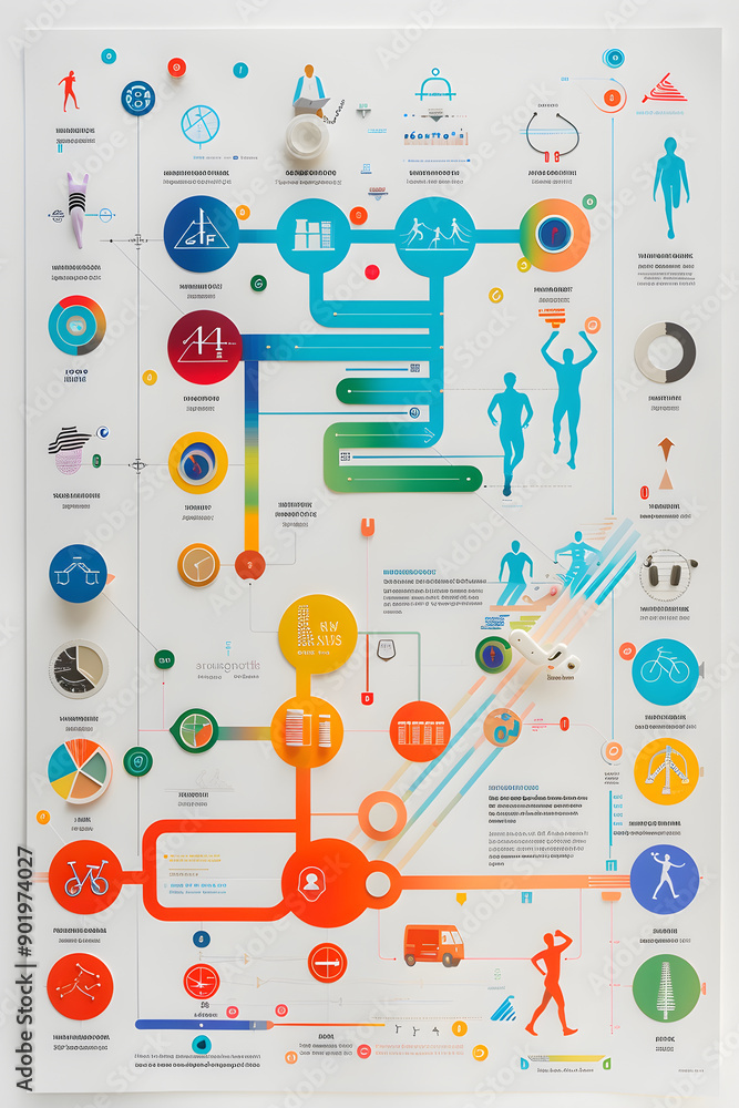 Comprehensive Weekly Exercise Routine Chart with Motivational Tips and ...