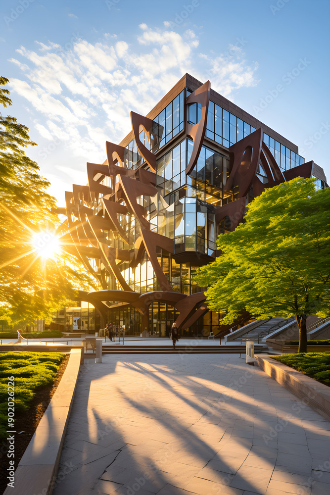 Daylight view of EJ Pratt Library in Toronto, Canada: A Beacon of ...