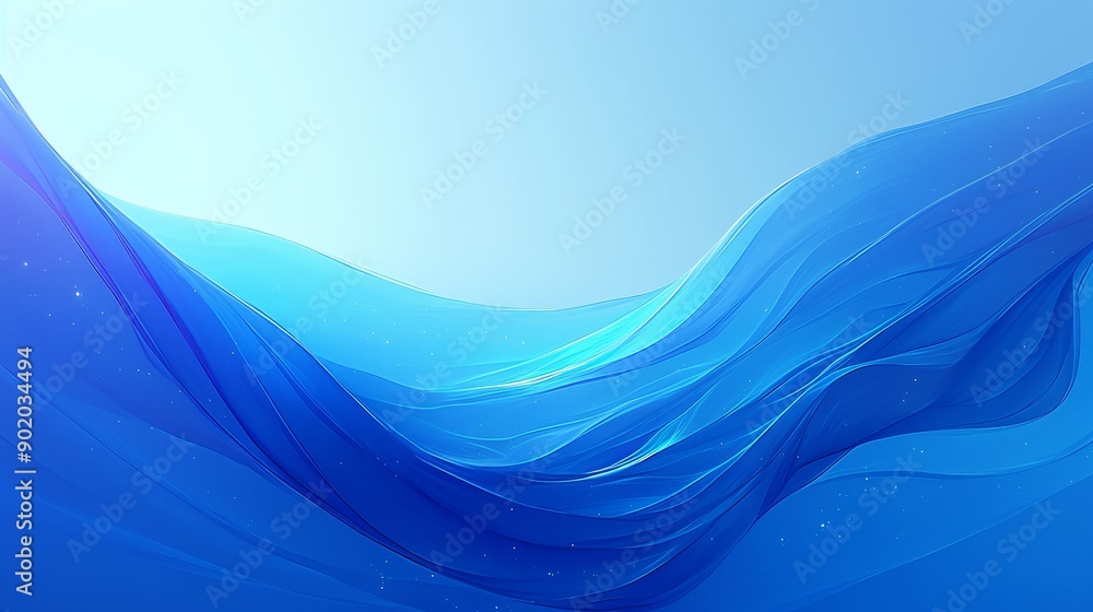 Deep blue abstract background with smooth gradients. Featuring soft ...