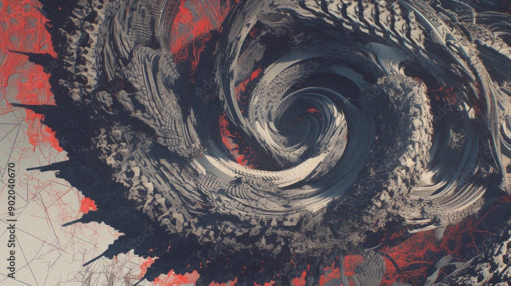 ภาพประกอบสต็อก High resolution abstract 4k wallpaper with dark tones ...