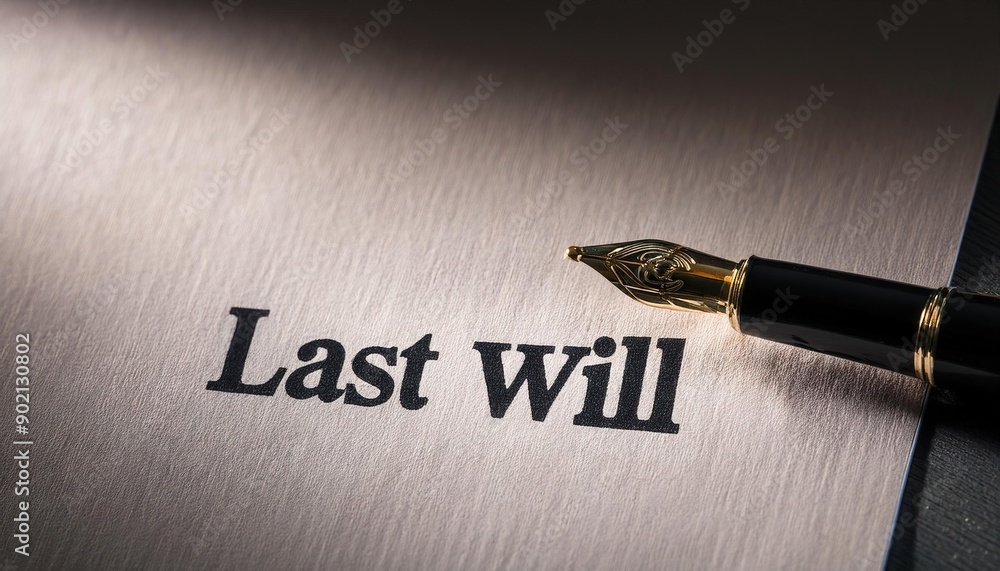 Importance of Writing Your Last Will and Testament Stock Illustration ...