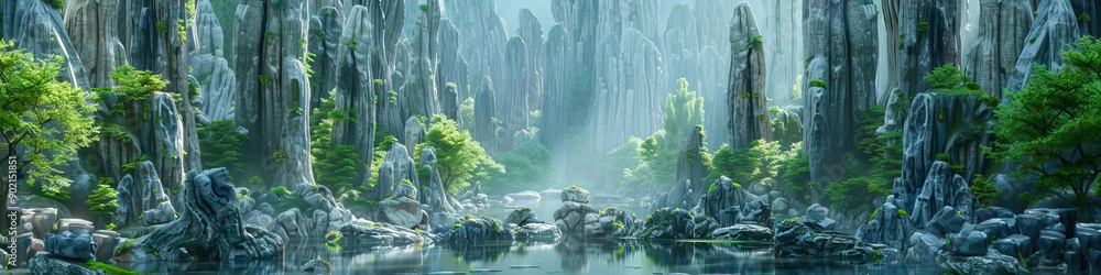 The Stone Forest in China: A Labyrinth of Limestone Pillars - Picture a ...