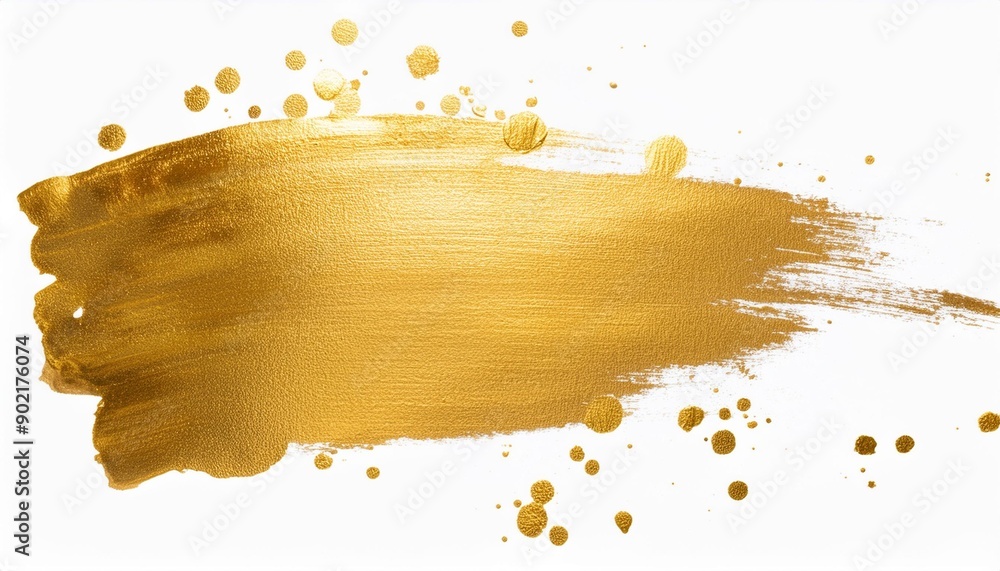 gold paint splatters from splatterspng gold foil frame gold brush ...