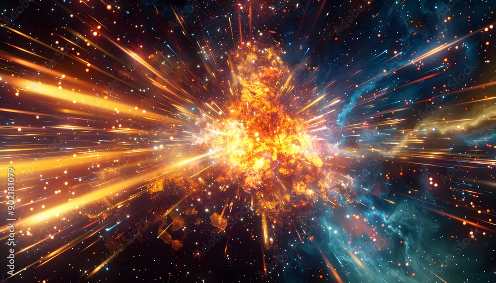 Gun shot with fire and smoke. Weapon firing effects. Vector realistic ...