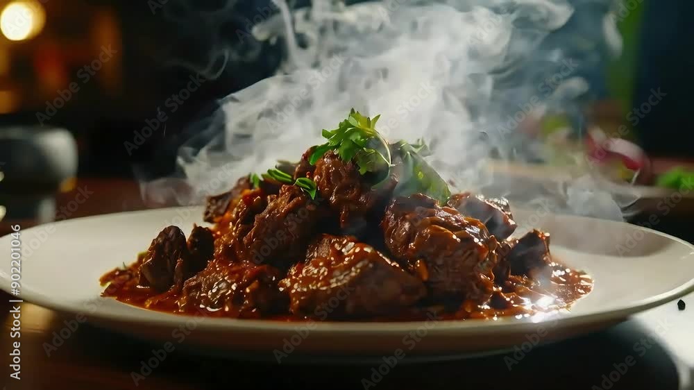 Traditional Minangkabau Rendang: Homemade Spicy Beef Stew with Asian ...