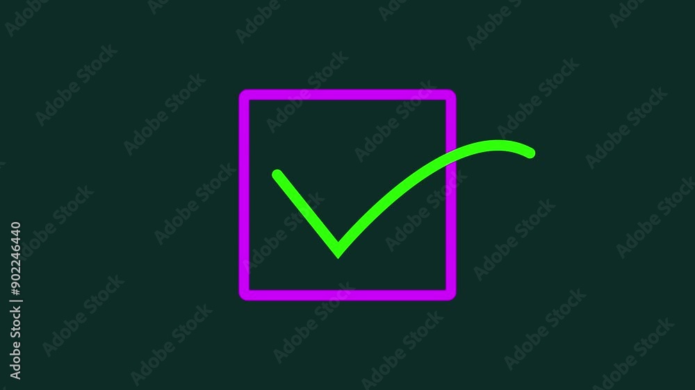 A check mark icon features a simple, V-shaped symbol, often displayed ...
