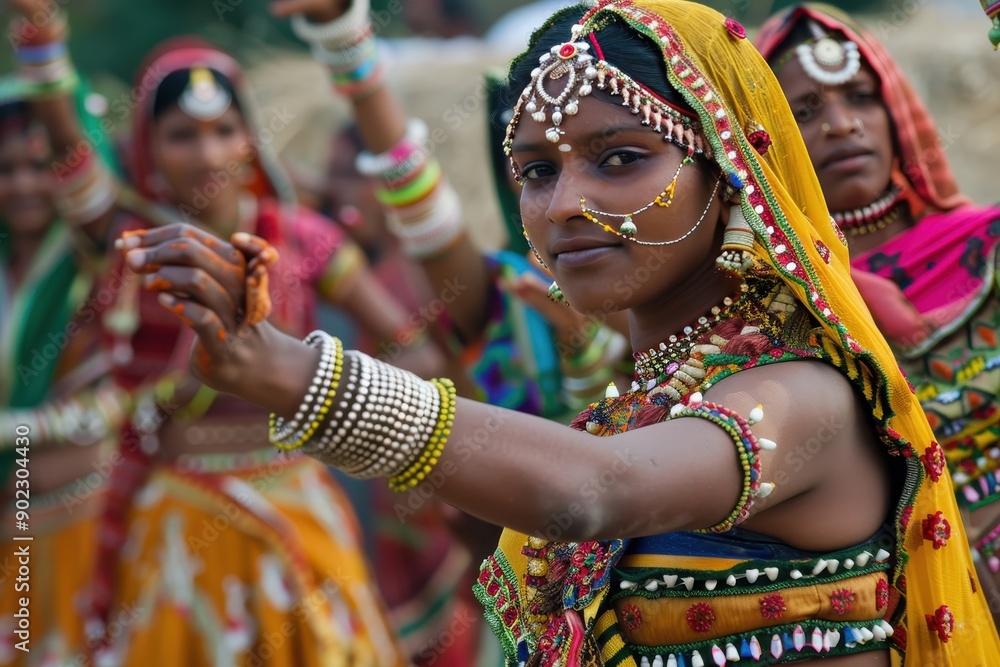A rare glimpse of an Indian tribal community celebrating a traditional ...