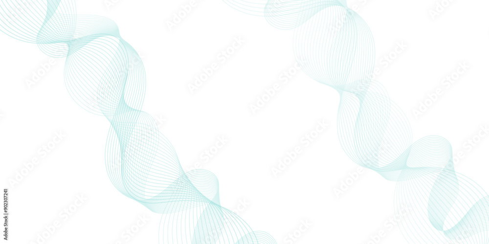 Abstract wave blend lines on transparent background. Design for banner ...