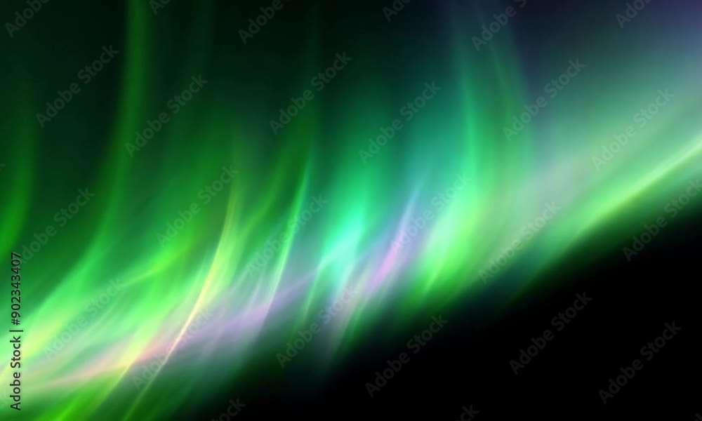 Abstract aurora borealis, northern lights, polar lights animation ...
