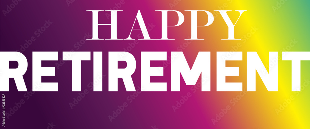 3d text, Happy Retirement, hand drawn calligraphy lettering design ...