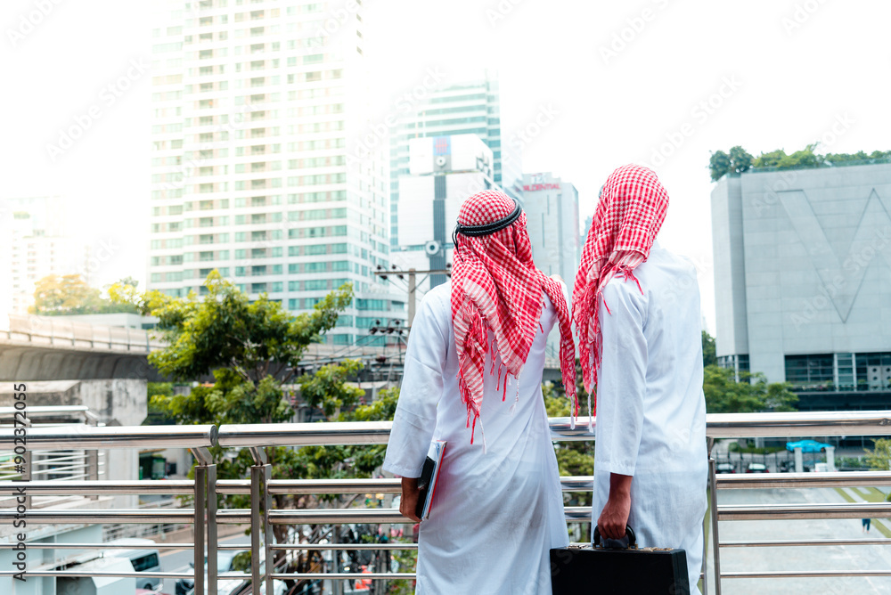 Arab muslim men talking together team uae union teamwork people ...