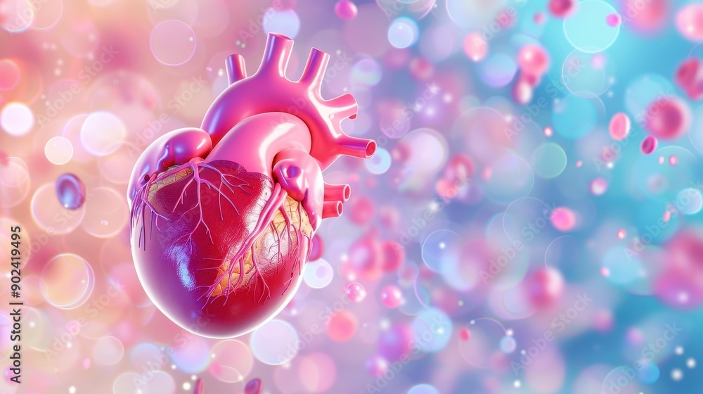 Explore the human hearts anatomy with a detailed crosssection revealing ...