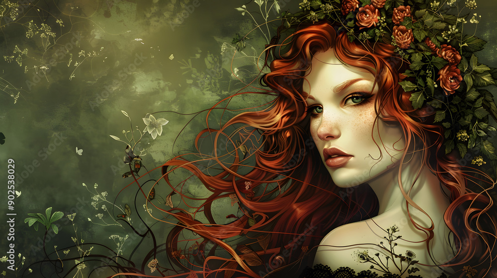 Greek god and goddess Persephone illustration, Persephone goddess and ...