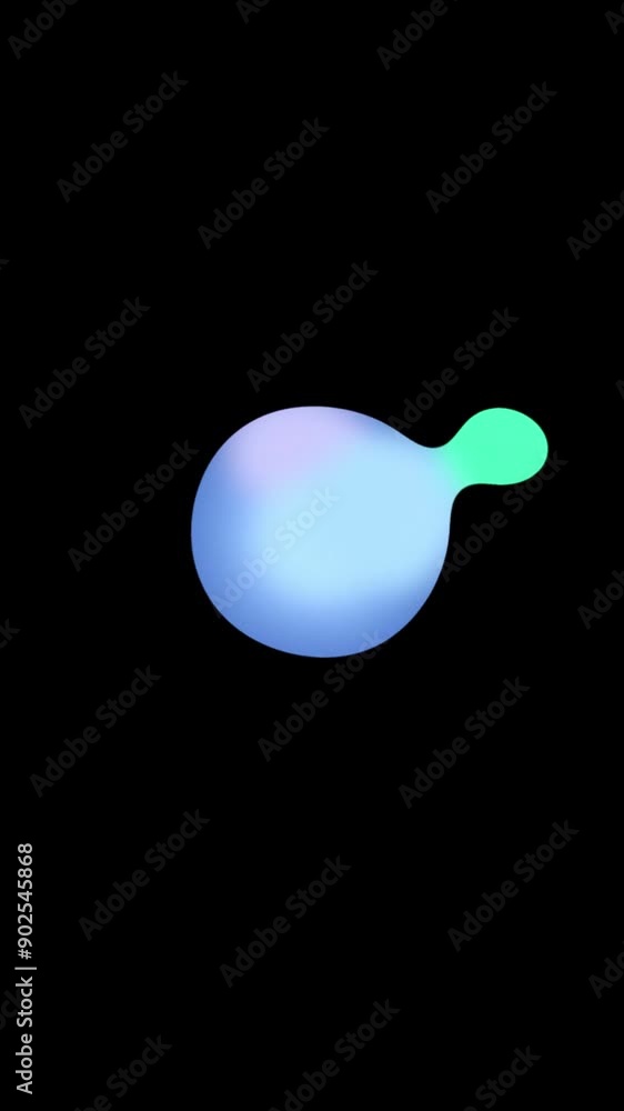 Vertical of colorful liquid blob, droplets on slow motion on motion ...