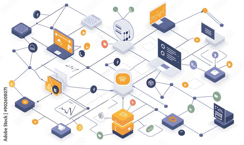 Network diagram with nodes connected by arrows, depicting a file ...