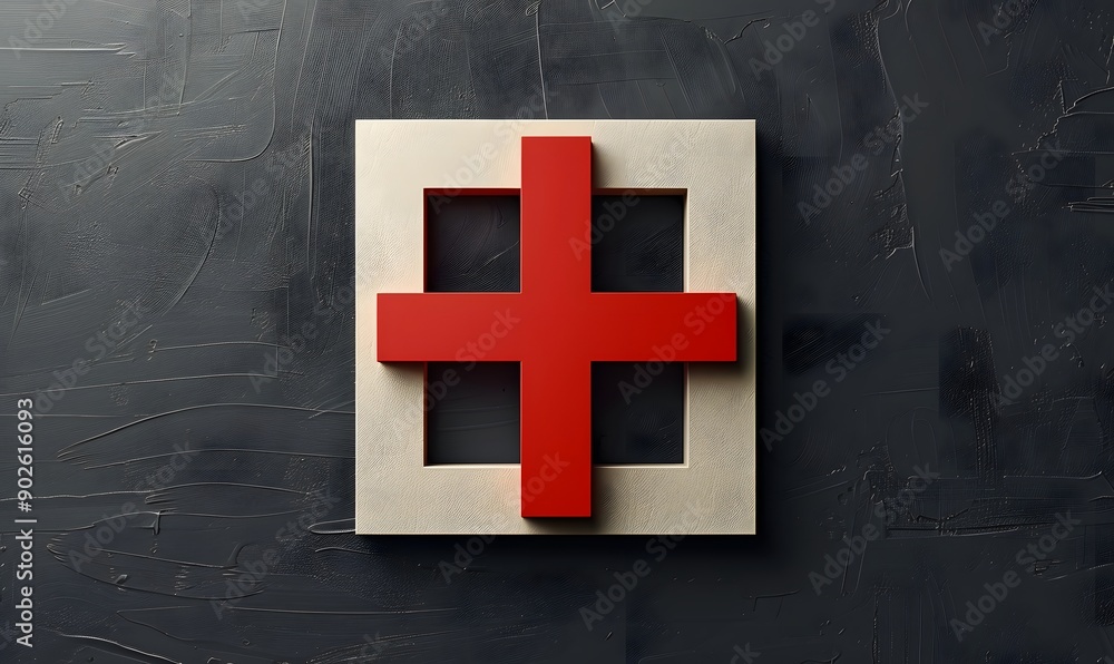 Iconic representation of a picture and plus sign, designed to enhance ...