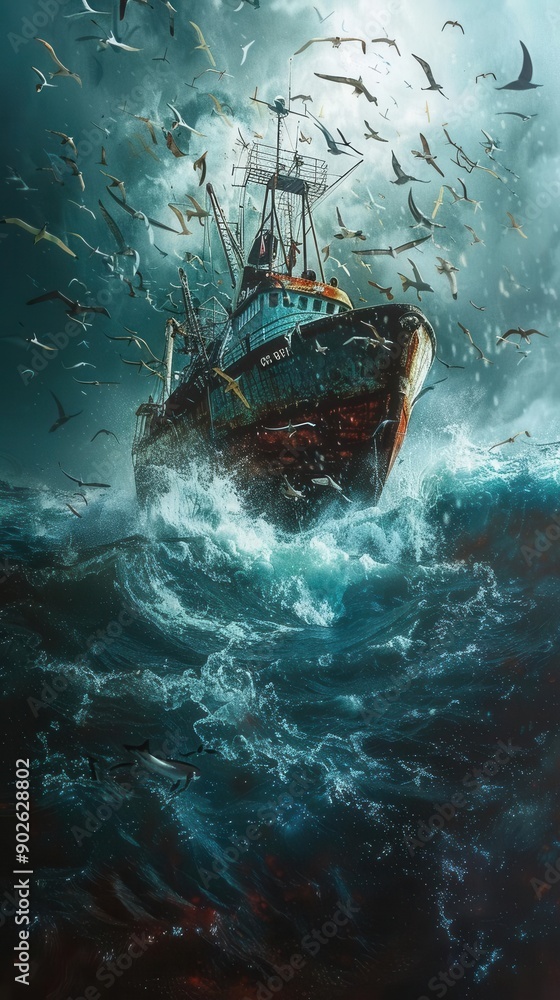 Overfishing Crisis. A visual representation of the urgent problem of ...