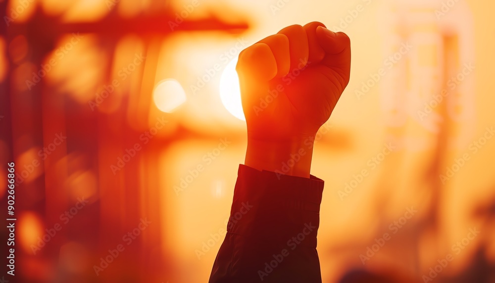 A powerful symbol of strength, determination, and courage. The raised ...