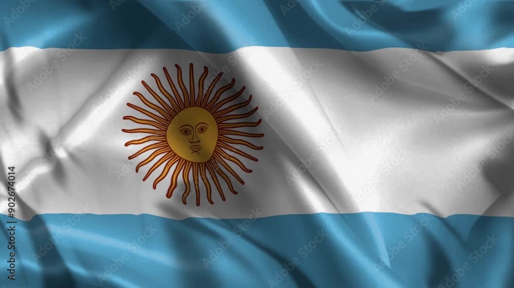 Argentina Flag Waving Animation Video, Argentina Flag, Waving Flag of ...