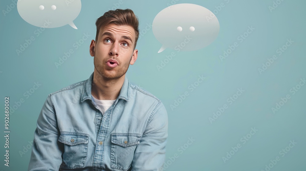 Interviewee using air quotes to clarify a misunderstood statement ...