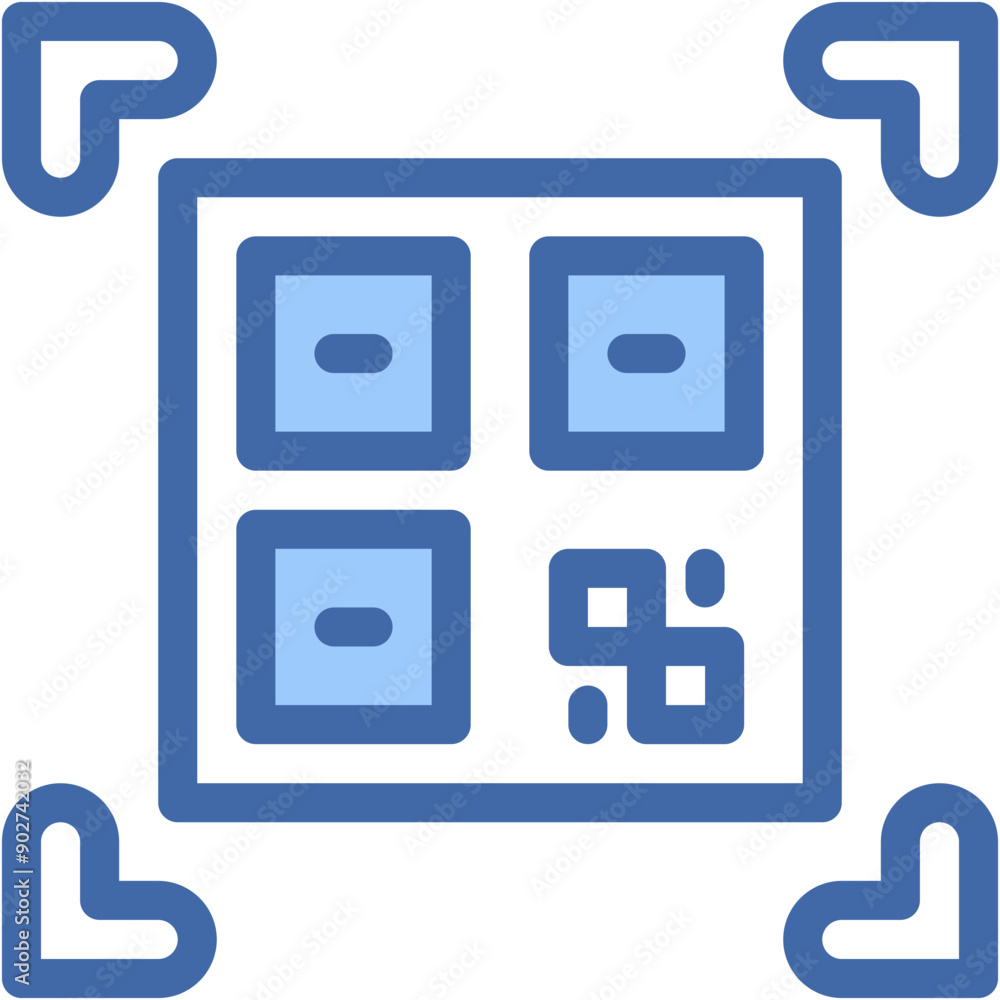 Vector Icon Qr Code, Barcode, Technological, Interface, Quick Response ...