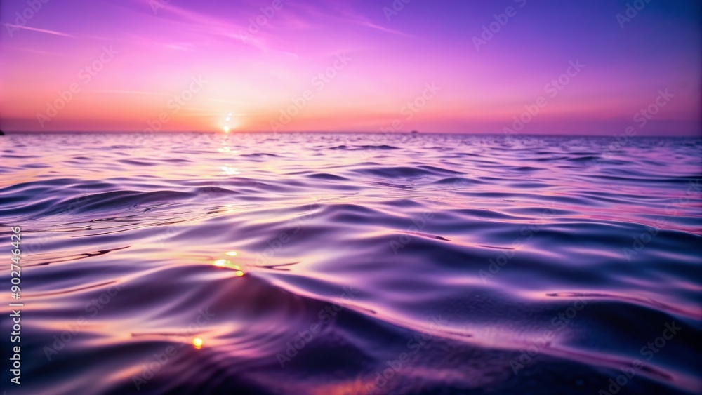 Serene vibrant purple water background with subtle wave texture and ...