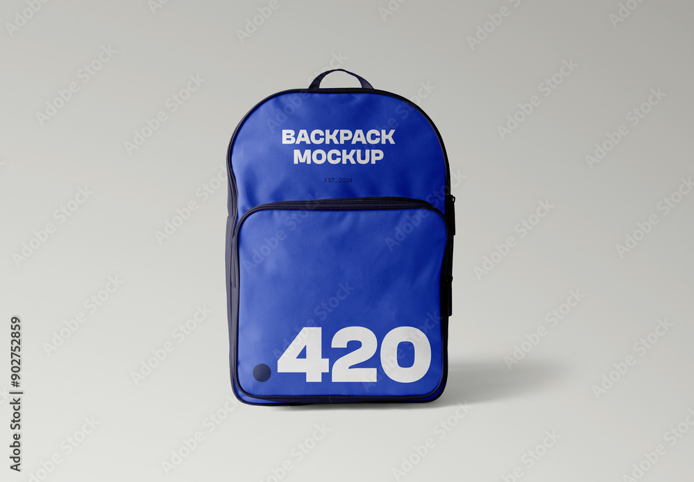 Front View Backpack Mockup Stock Template | Adobe Stock