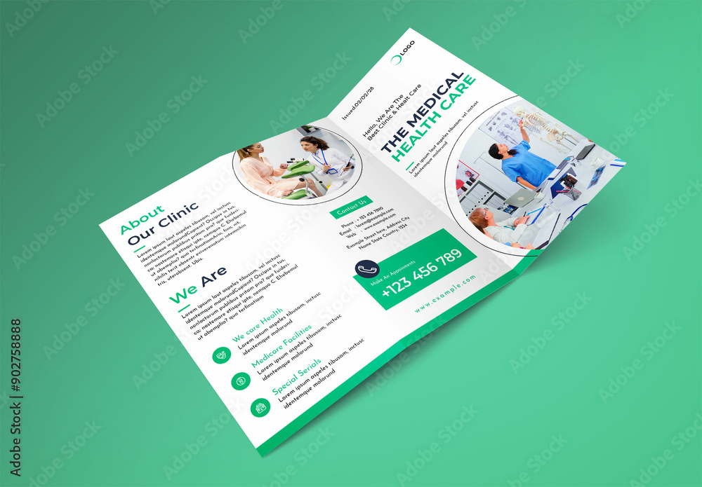 Medical Trifold Layout Stock Template | Adobe Stock