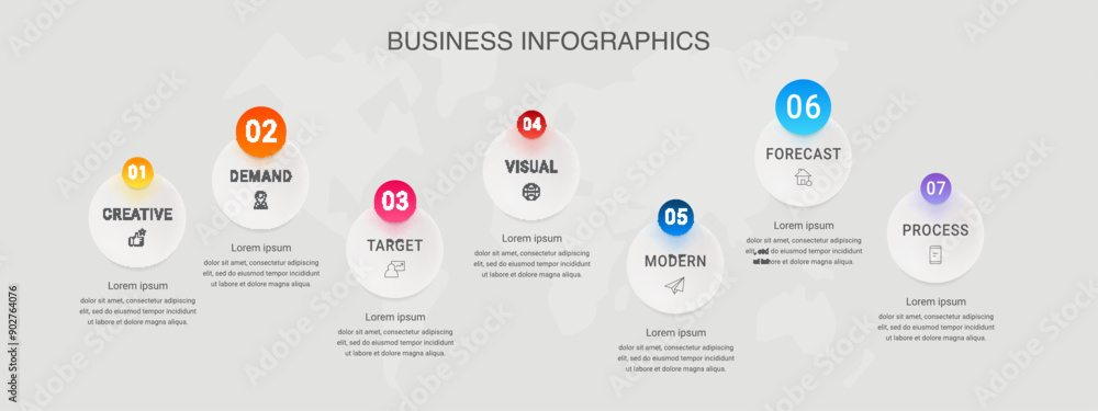 Business infographics to visually represent data and information. Can ...