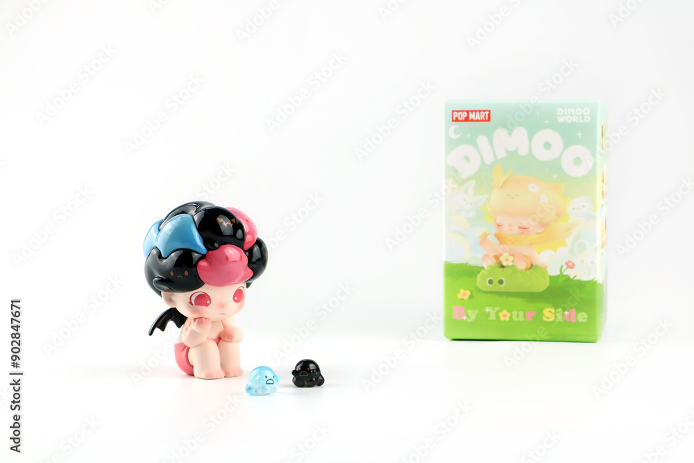 colorful cute art toy Dimoo By your side collection from Pop Mart ...