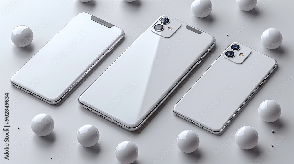 ealistic smartphone mockup. Device UI/UX mockup for presentation ...