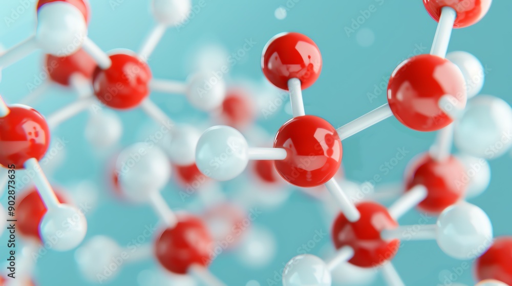 Atomic interaction in a chemical reaction mechanism Stock Illustration | Adobe Stock