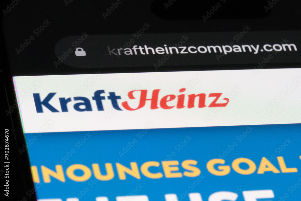 Shanghai,China-July 30th 2024:The Kraft Heinz Company brand logo on ...