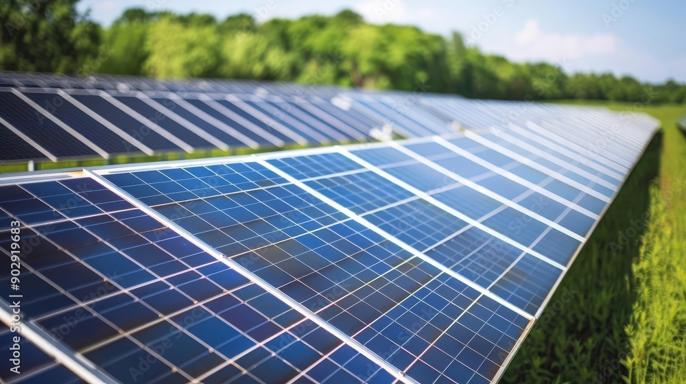 Solar farm with advanced tracking systems to maximize sunlight capture ...